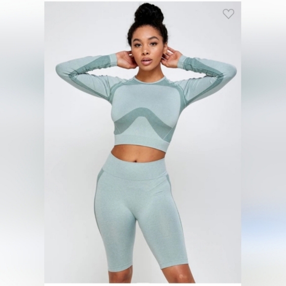 Kimberly | Tops | Kimberly Womens Light Green Activewear Set | Poshmark